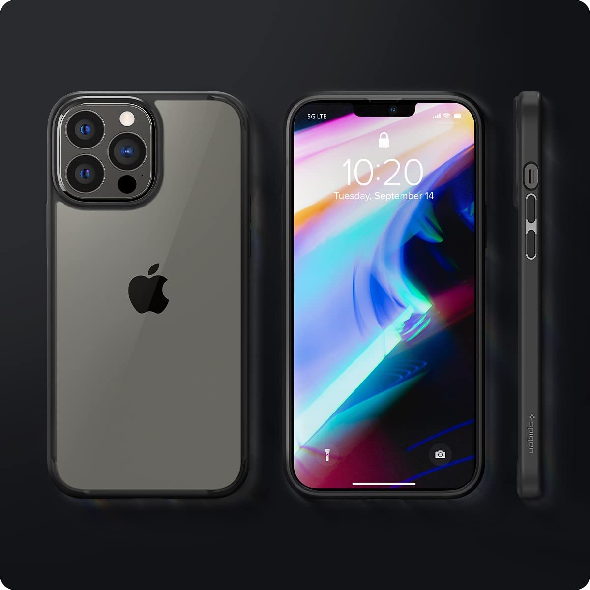 iPhone13 Pro Ultra Hybrid TPU+PC Case Spigen Black In Pakistan