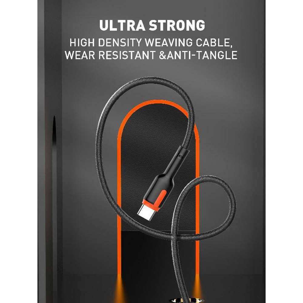 LDNIO LS532 Fast Charging Charge & Sync Data Cable Black in Pakistan