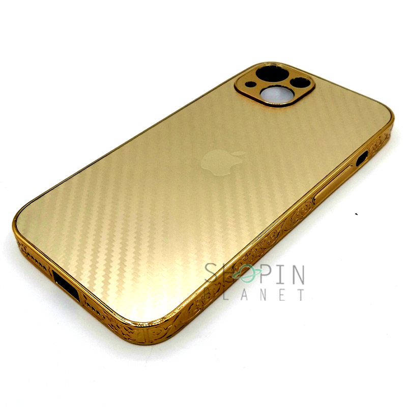 iPhone 13 Mini Gold Plated Carbon Case in Pakistan