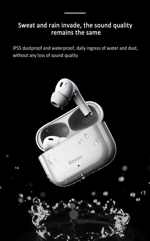 Baseus Encok W3 True Wireless Earphones 18Hrs Play Time - White in Pakistan