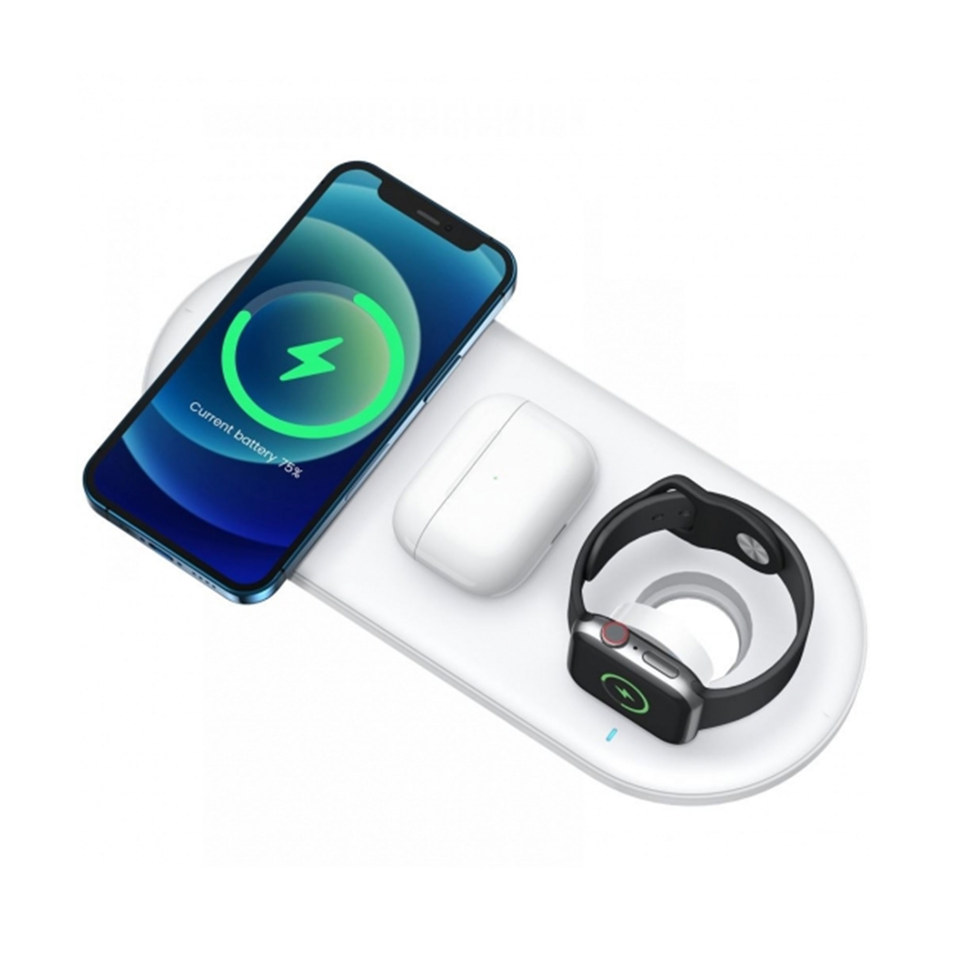 Joyroom 3 In 1 Magnetic Charging Station 20w Wireless Charger White