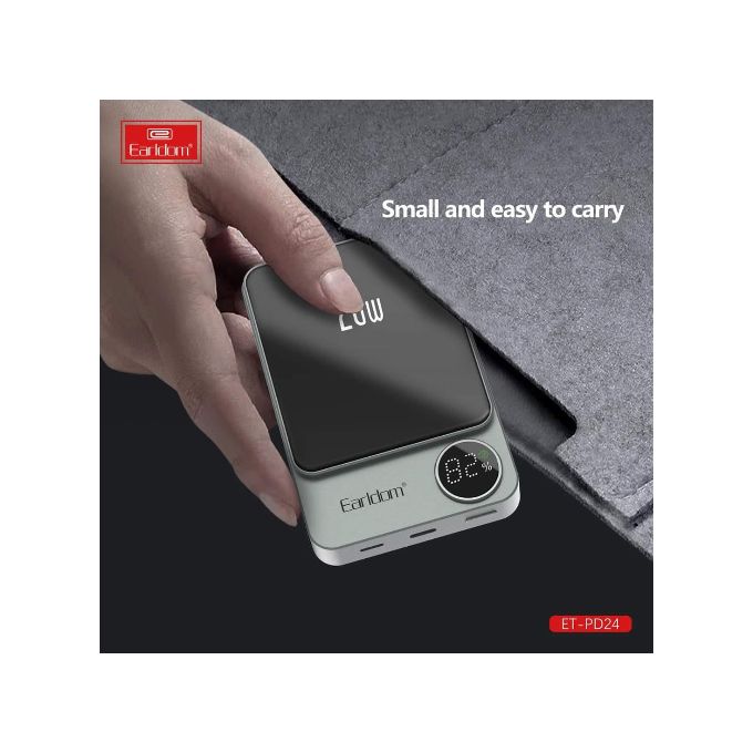 Earldom PD24 10000mAh Wireless Power Bank 20W Magnetic Mini Fast ...