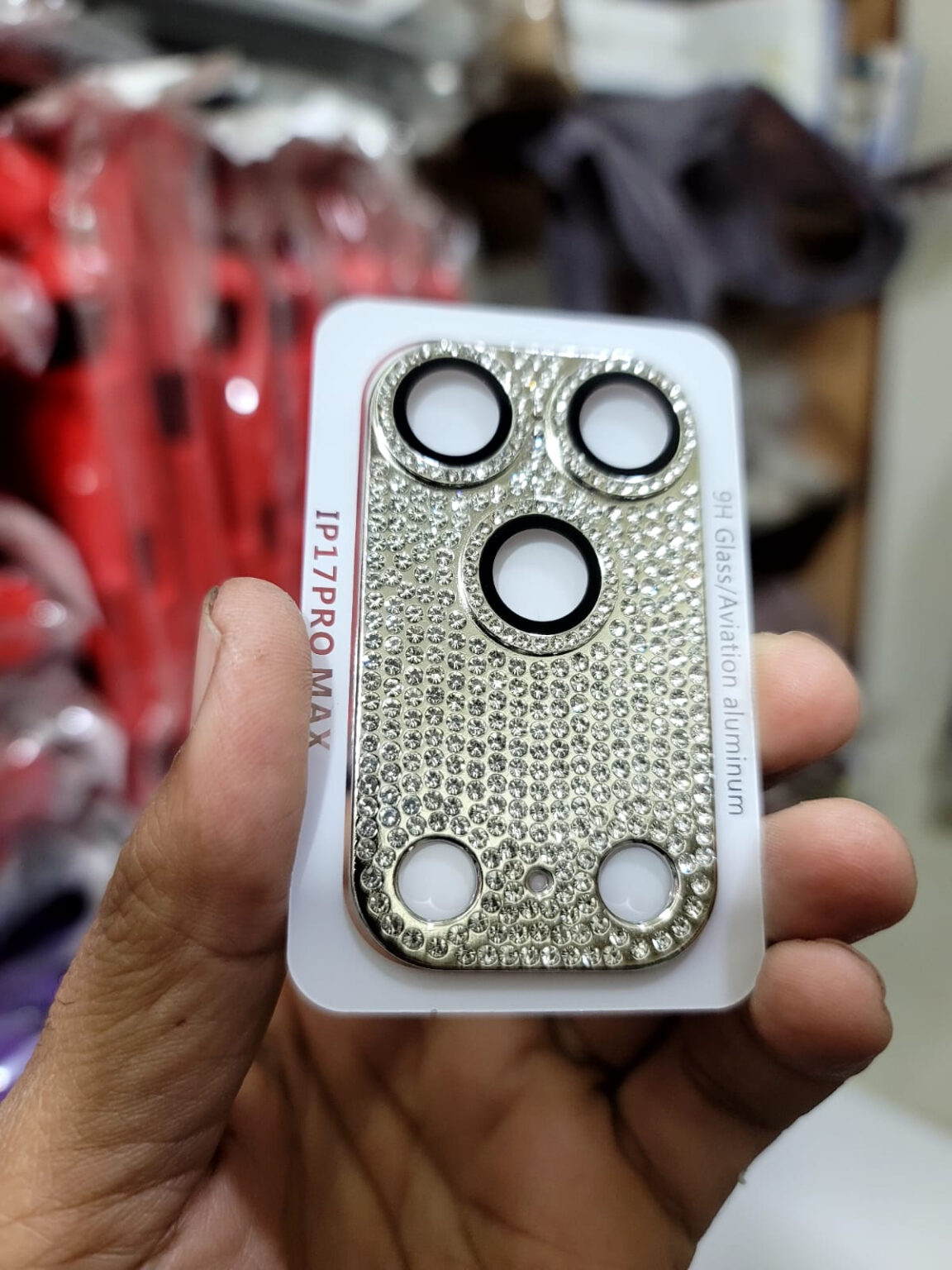 iPhone 17 Pro Max Diamond Bling Full Camera Lens Protector